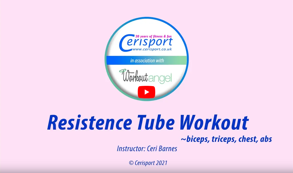 Resistence Tube Workout – biceps, triceps, abs [30 mins] – WorkoutAngel